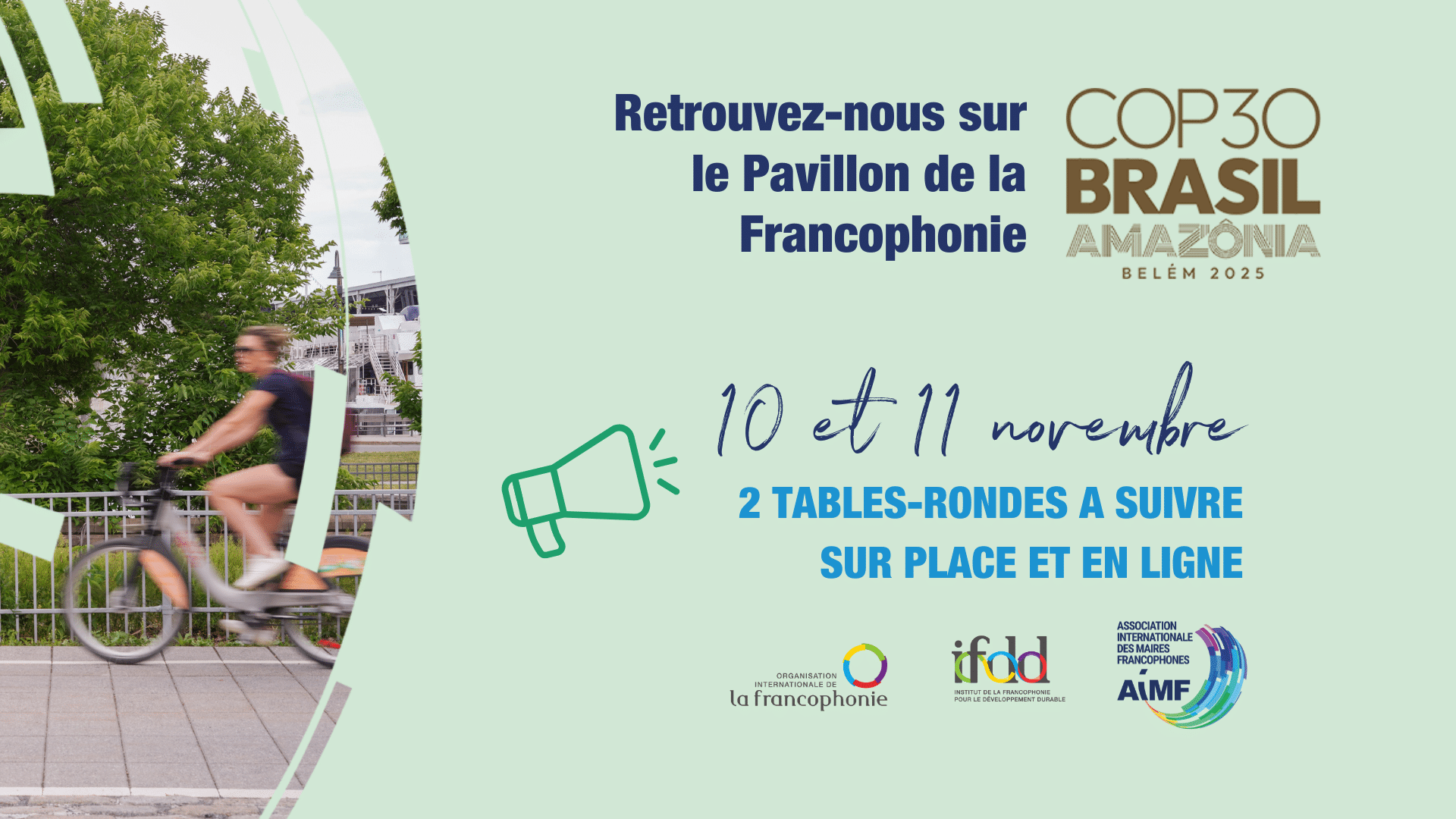 Retrouvez-nous à la COP30 ! — AIMF